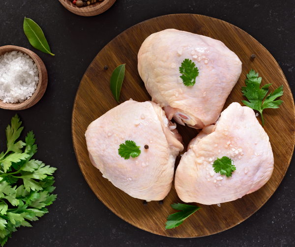 Chicken - Thigh Boneless Skin On (500g) - Ruby's Organics